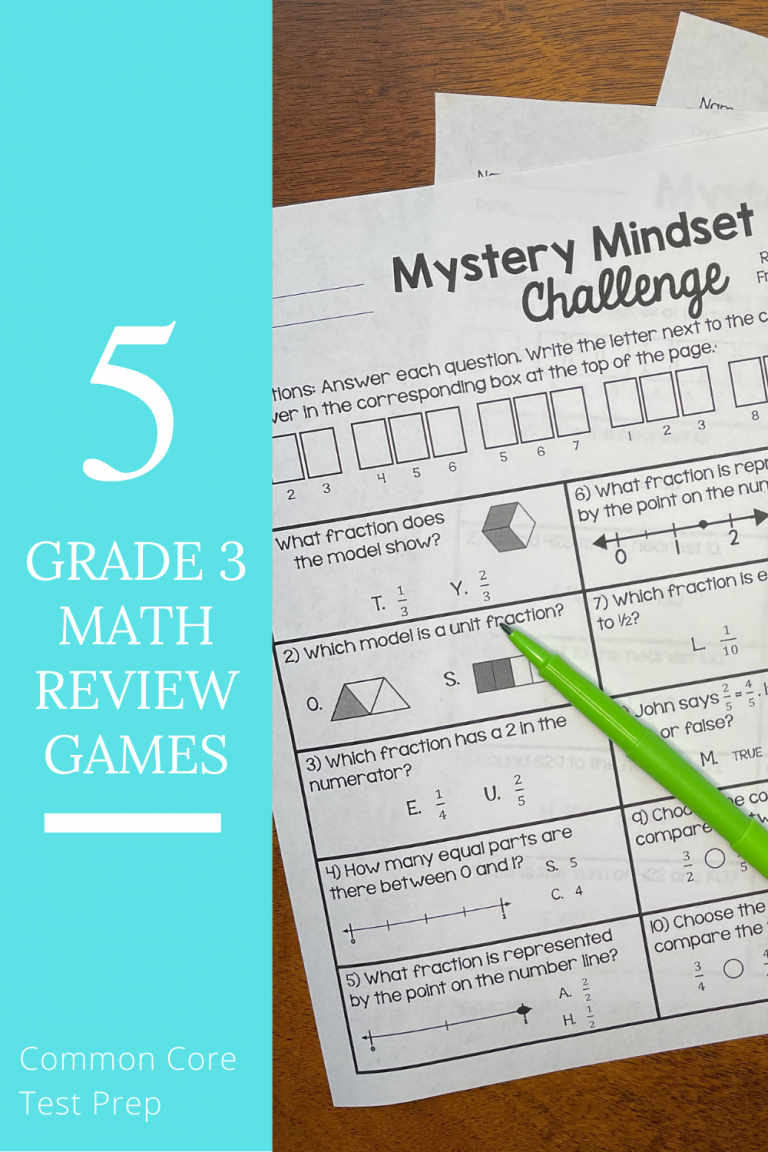 Common Core Math Review Games - Teaching at the Oaks