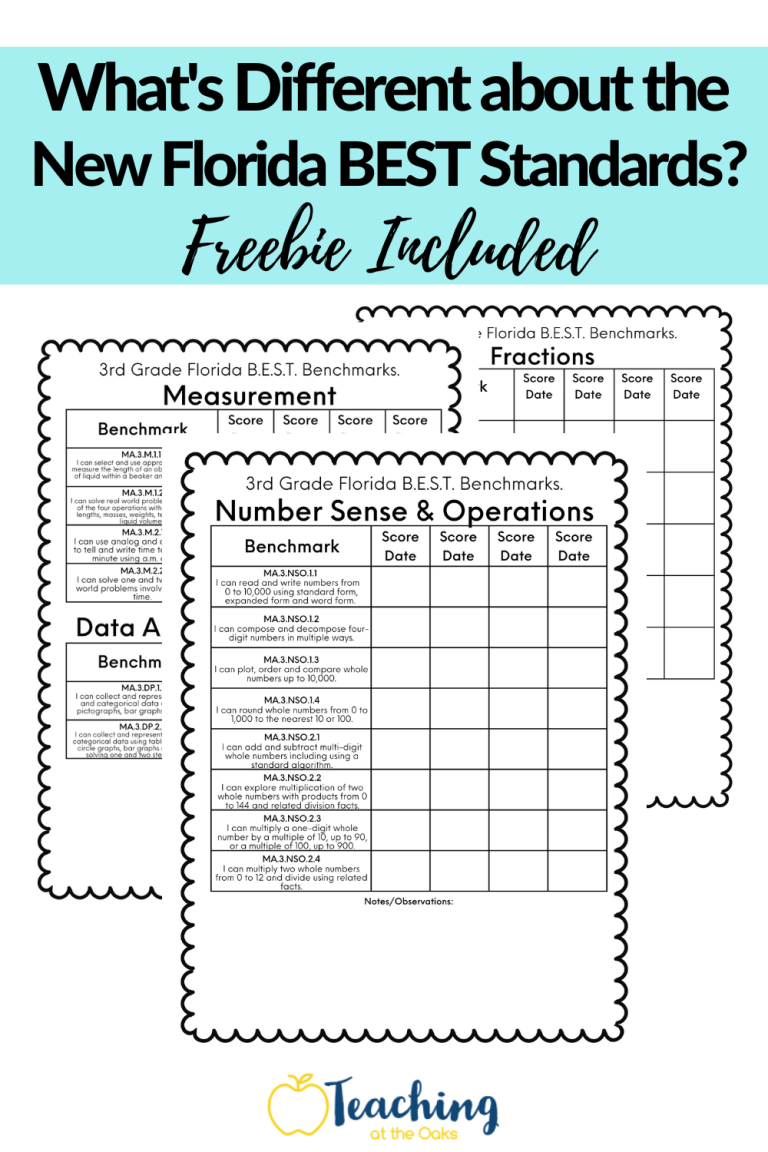 What's Different about the New 3rd Grade Florida BEST Math Standards ...