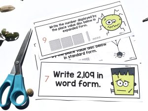 FL BEST Standards Halloween Game for 3rd Grade Math - Teaching at the Oaks