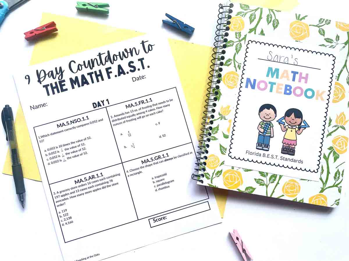 5th Grade Florida FAST Assessment Review - Teaching at the Oaks