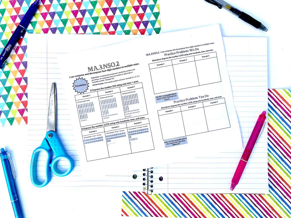Free Grade 3 Florida BEST Math Lesson - Teaching at the Oaks
