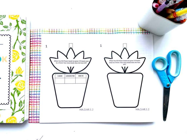 Free Spring Florida BEST Math Craft for Grade 3 - Teaching at the Oaks