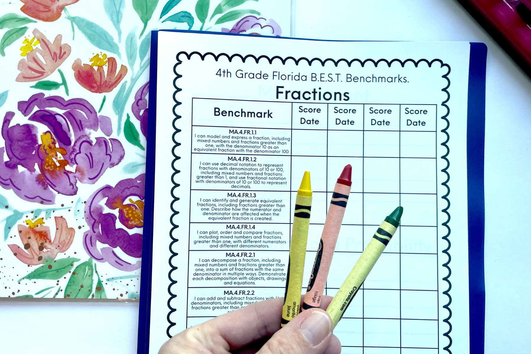 Free 4th Grade Florida BEST Math Standards Checklist - Teaching at the Oaks